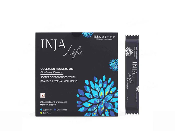 INJA Life Collagen - Blueberry(30 Sachets) – Elantis Healthcare Pvt Ltd