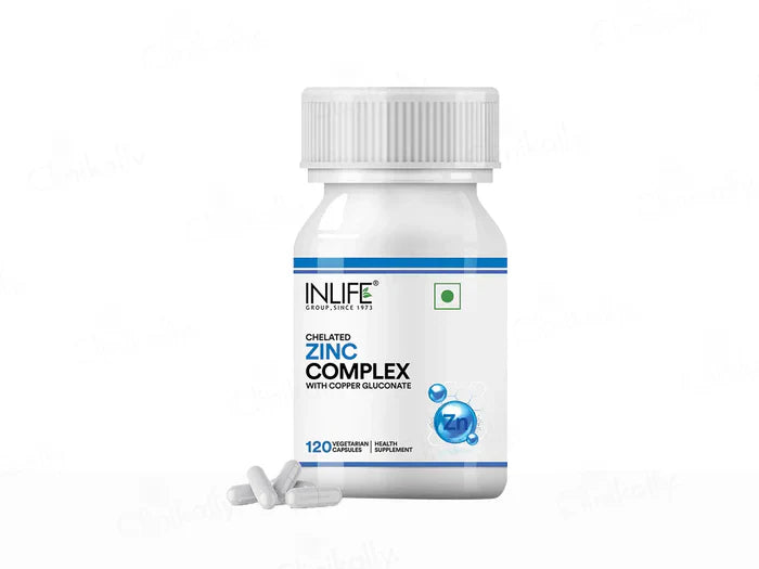 Inlife Chelated Zinc Complex Vegetarian Capsule(120 Capsules) – Elantis ...