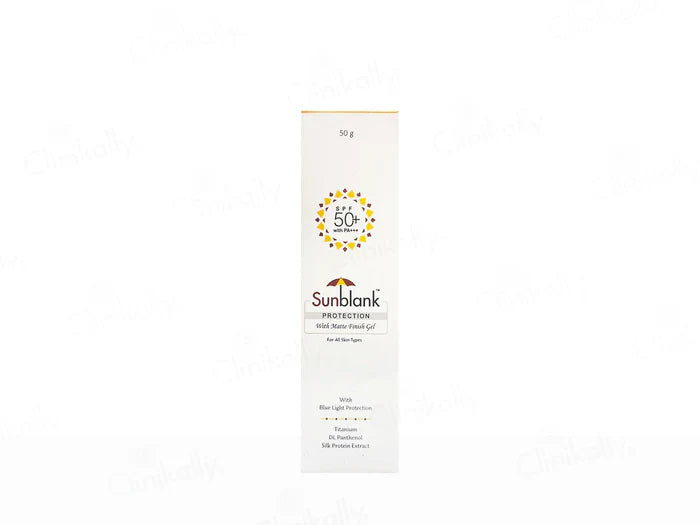 Sunblank Matte Finish Sunscreen Gel SPF 50+ PA+++(50 gm) – Elantis ...